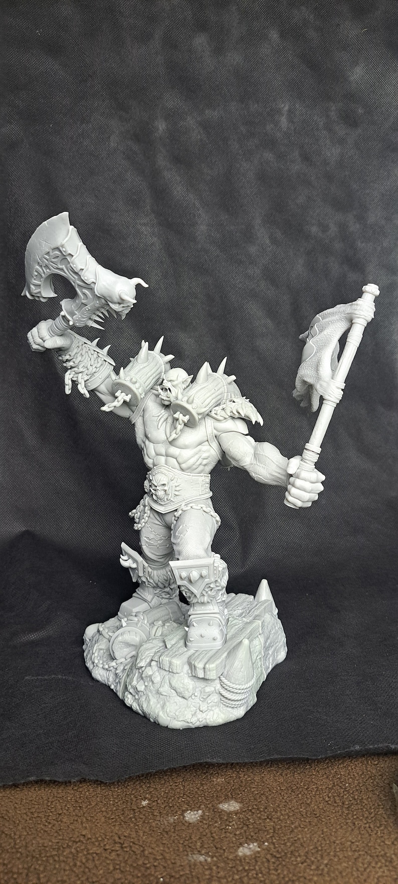 Garrosh Hellscream Warcraft Figure. 3D Printed Rwsin 12k Model. Gift ...