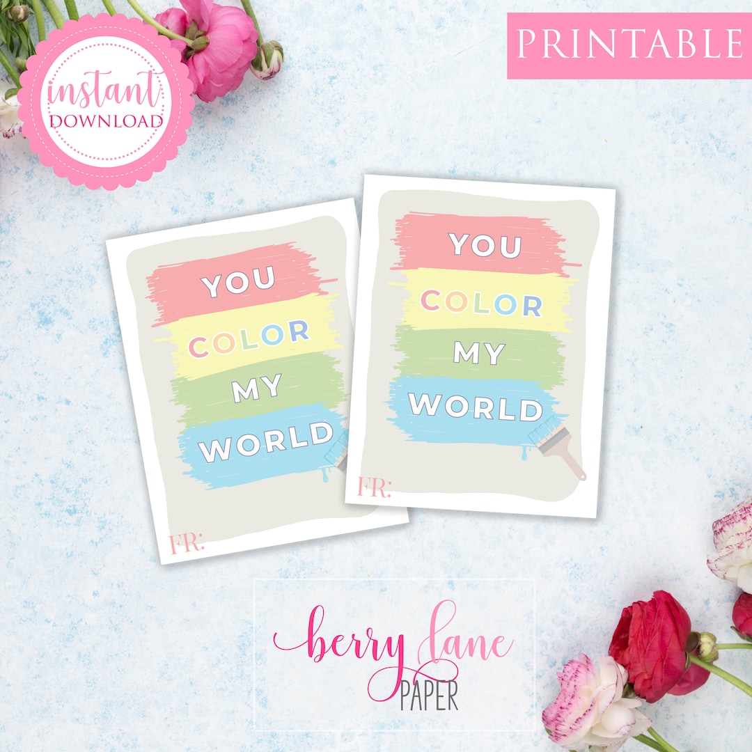Printable Valentine's Day Card Classroom Valentine Kids Valentine ...