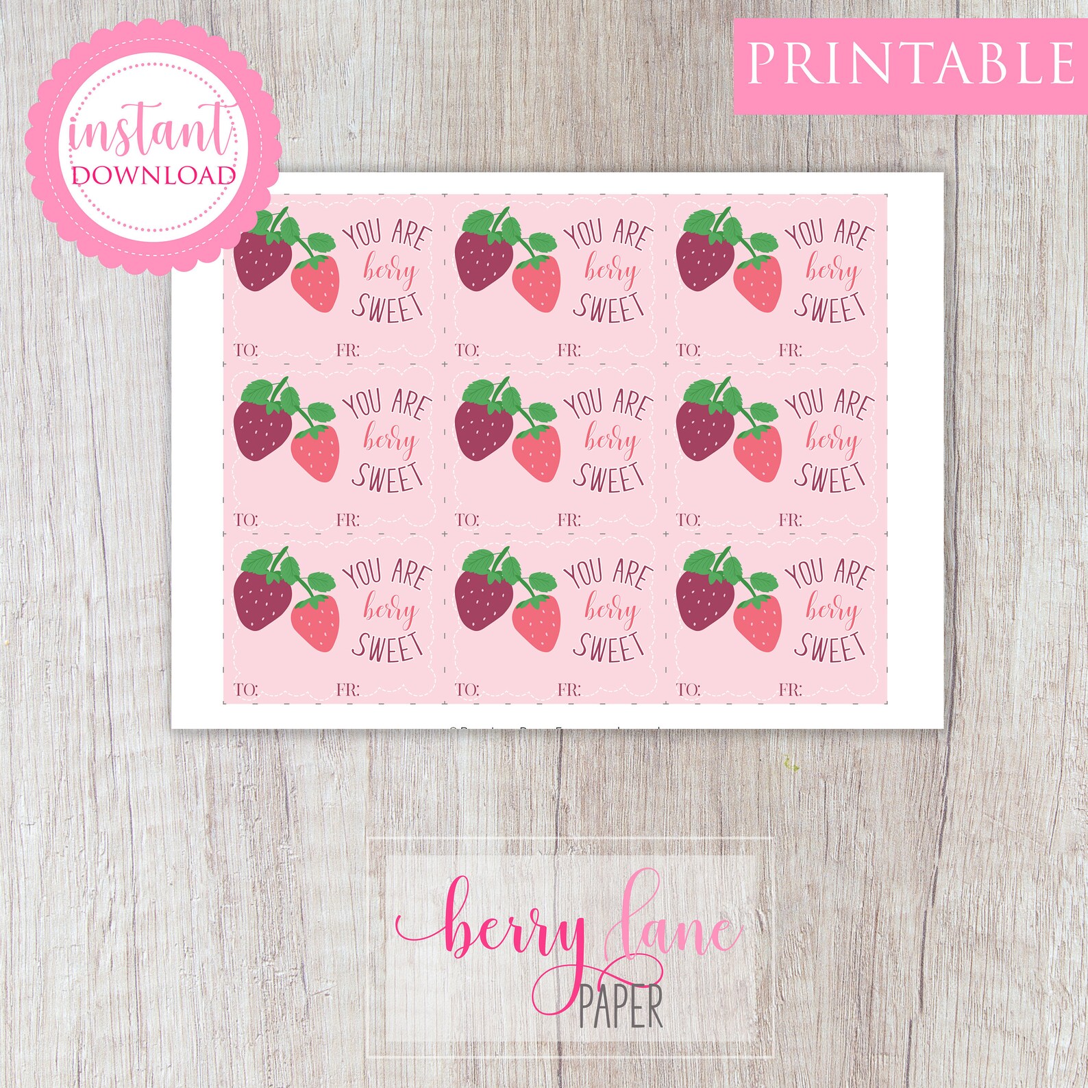 Printable Valentine's Day Card Classroom Valentine Kids Valentine ...