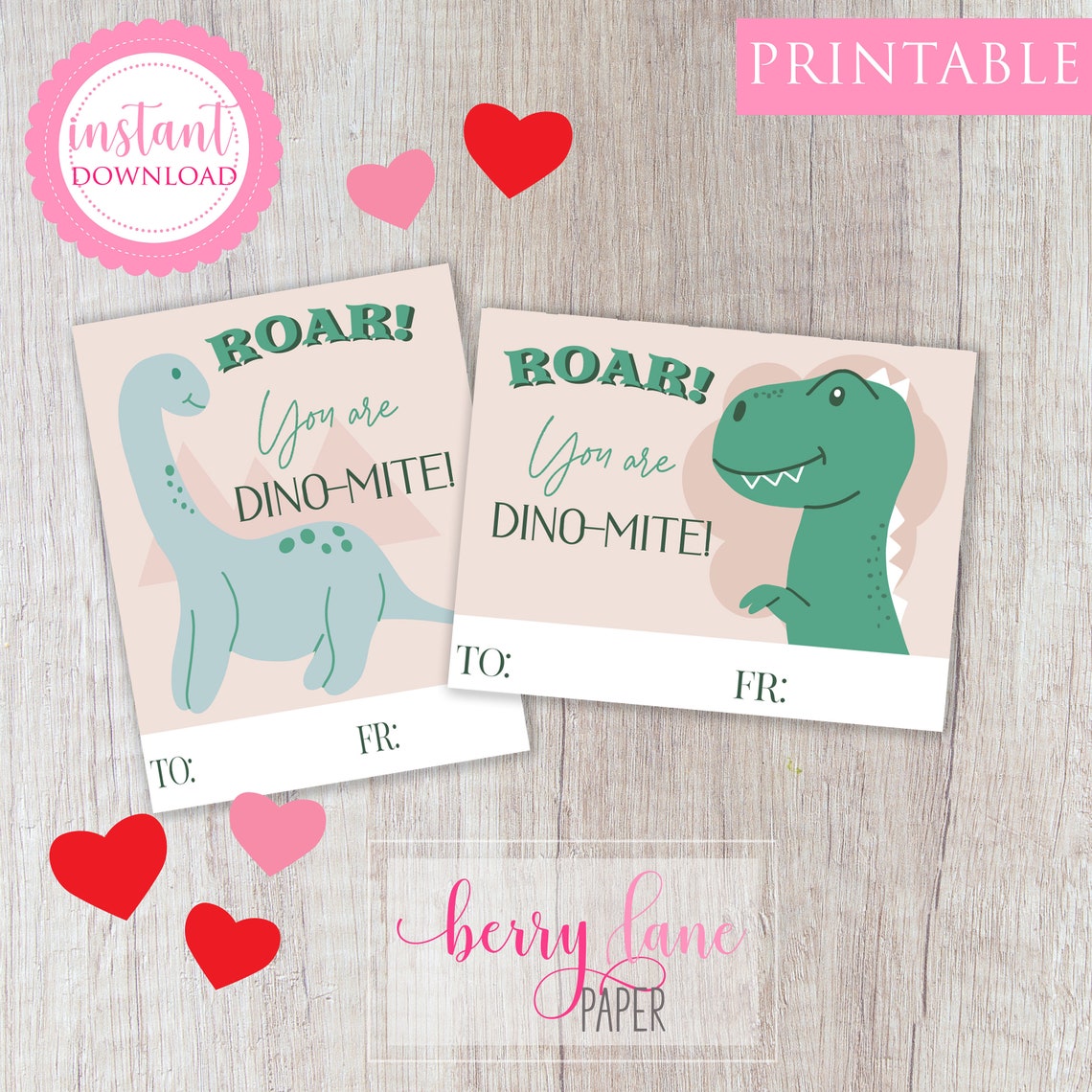 Printable Valentine's Day Card, Classroom Valentines, DIY Valentines ...