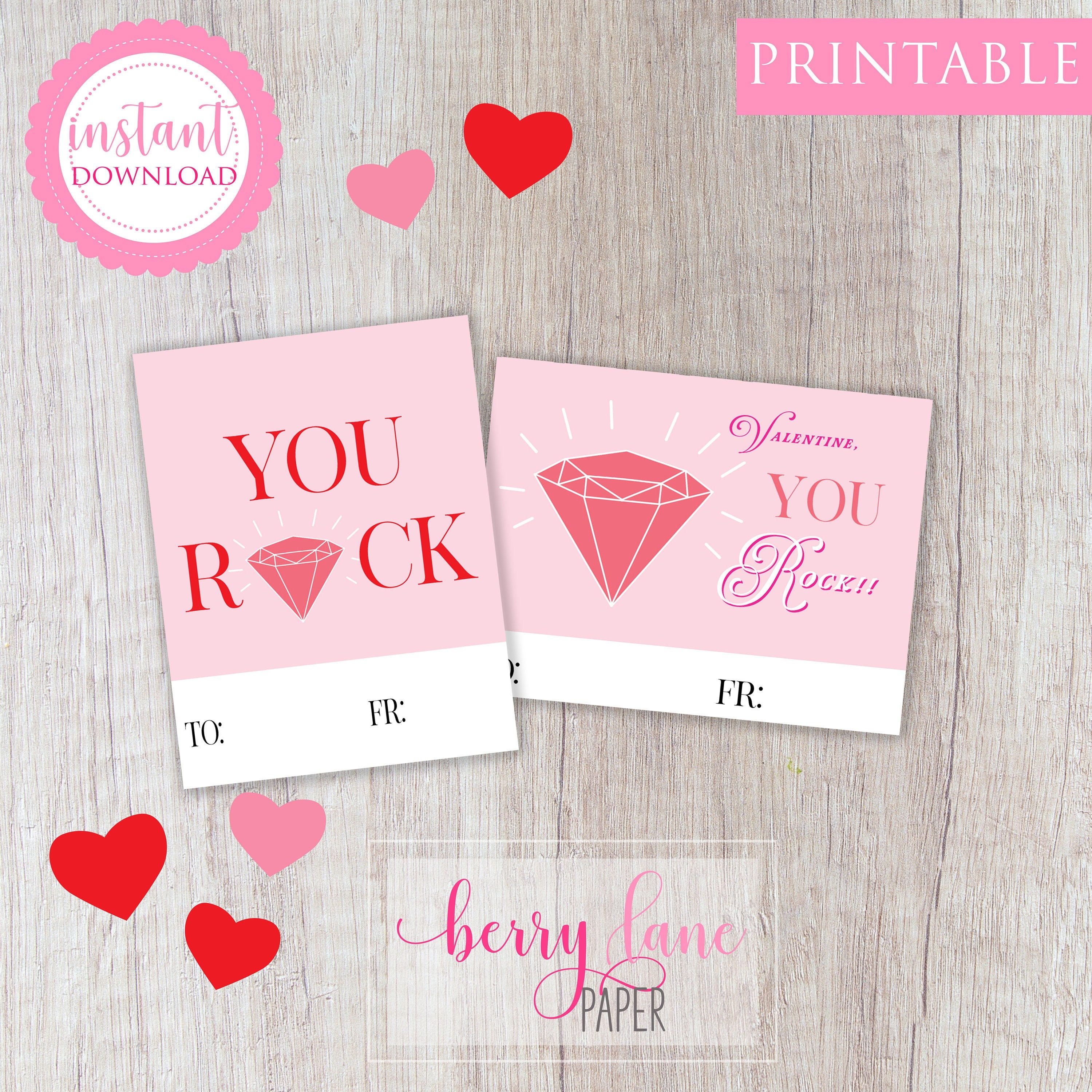 Printable Valentine's Day Card Classroom Valentine Kids Valentine ...