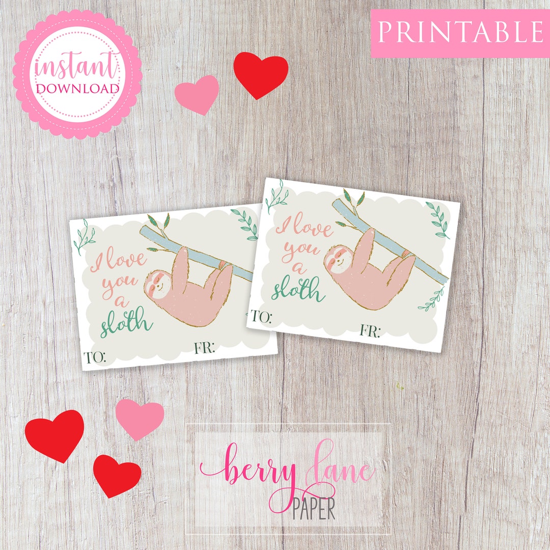 Printable Valentine's Day Card, Classroom Valentines, DIY Valentines ...