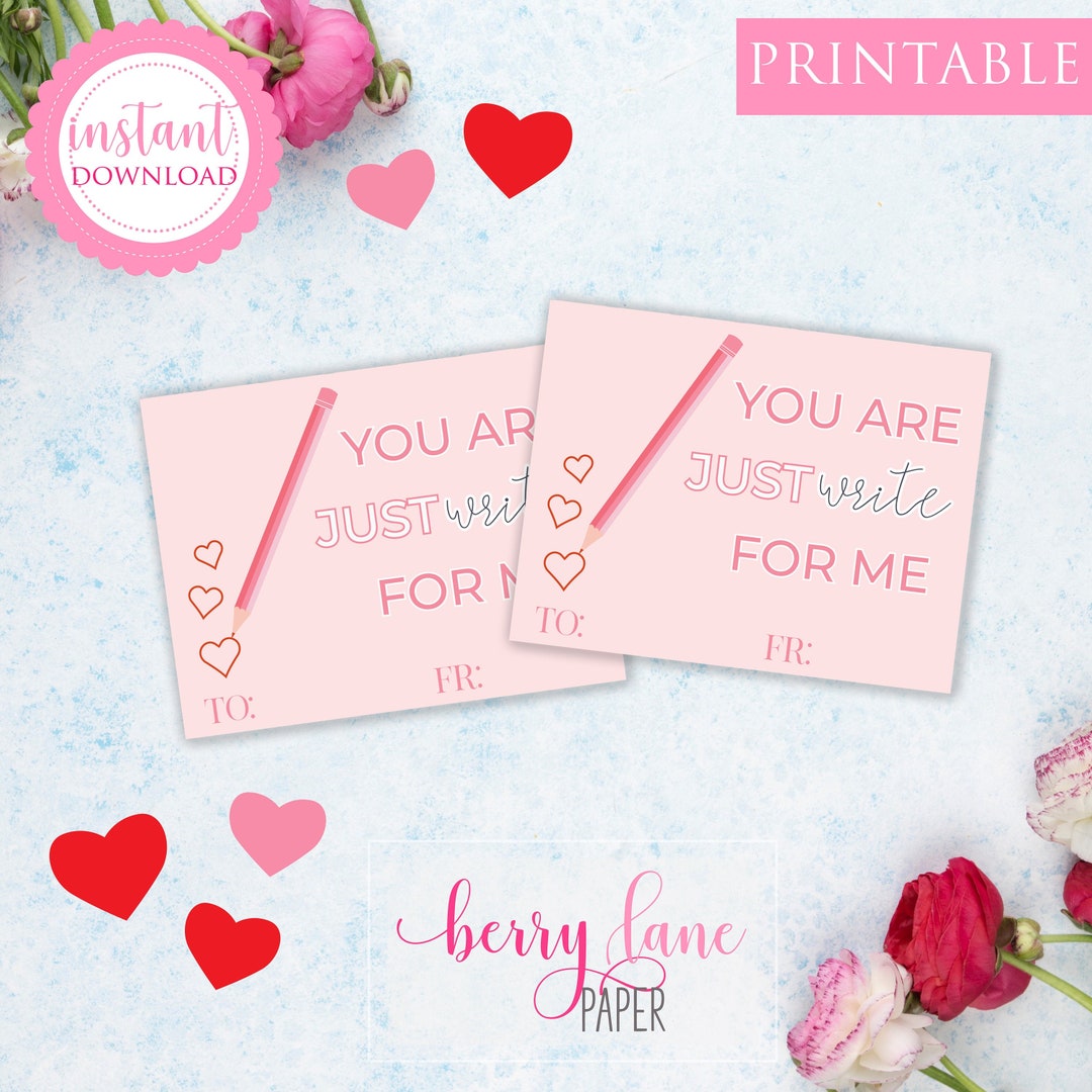 Printable Valentine's Day Card Classroom Valentine Kids Valentine ...