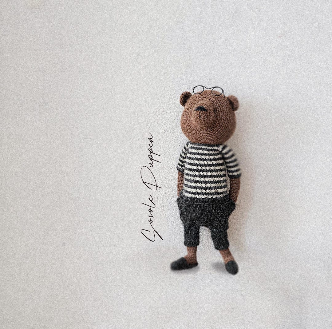 PDF Crochet Pattern for Sosole Herbert Bear, 25 Cm. Languages: English ...
