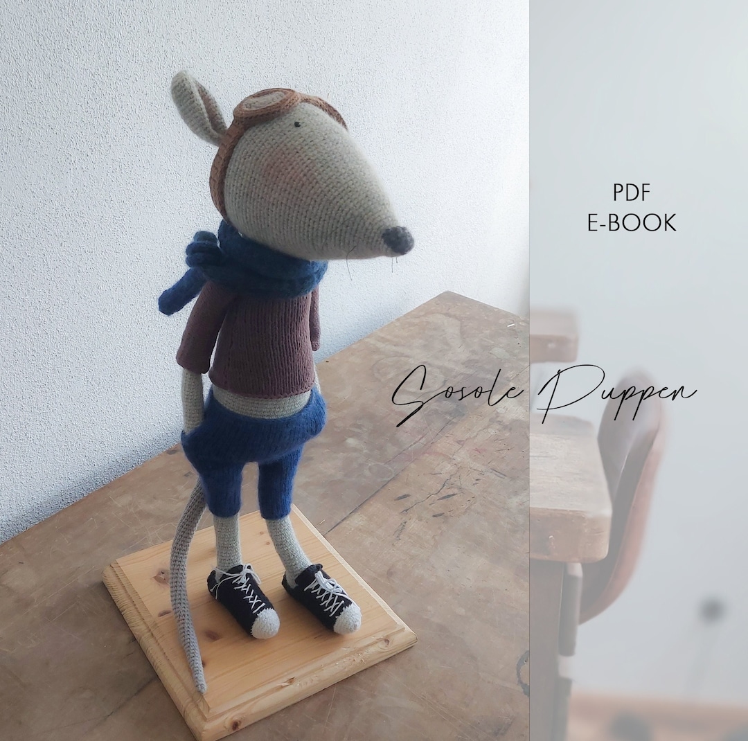 PDF Crochet Pattern Sosole Mouse 43 Cm "franz & Franzi" E-BOOK in ...