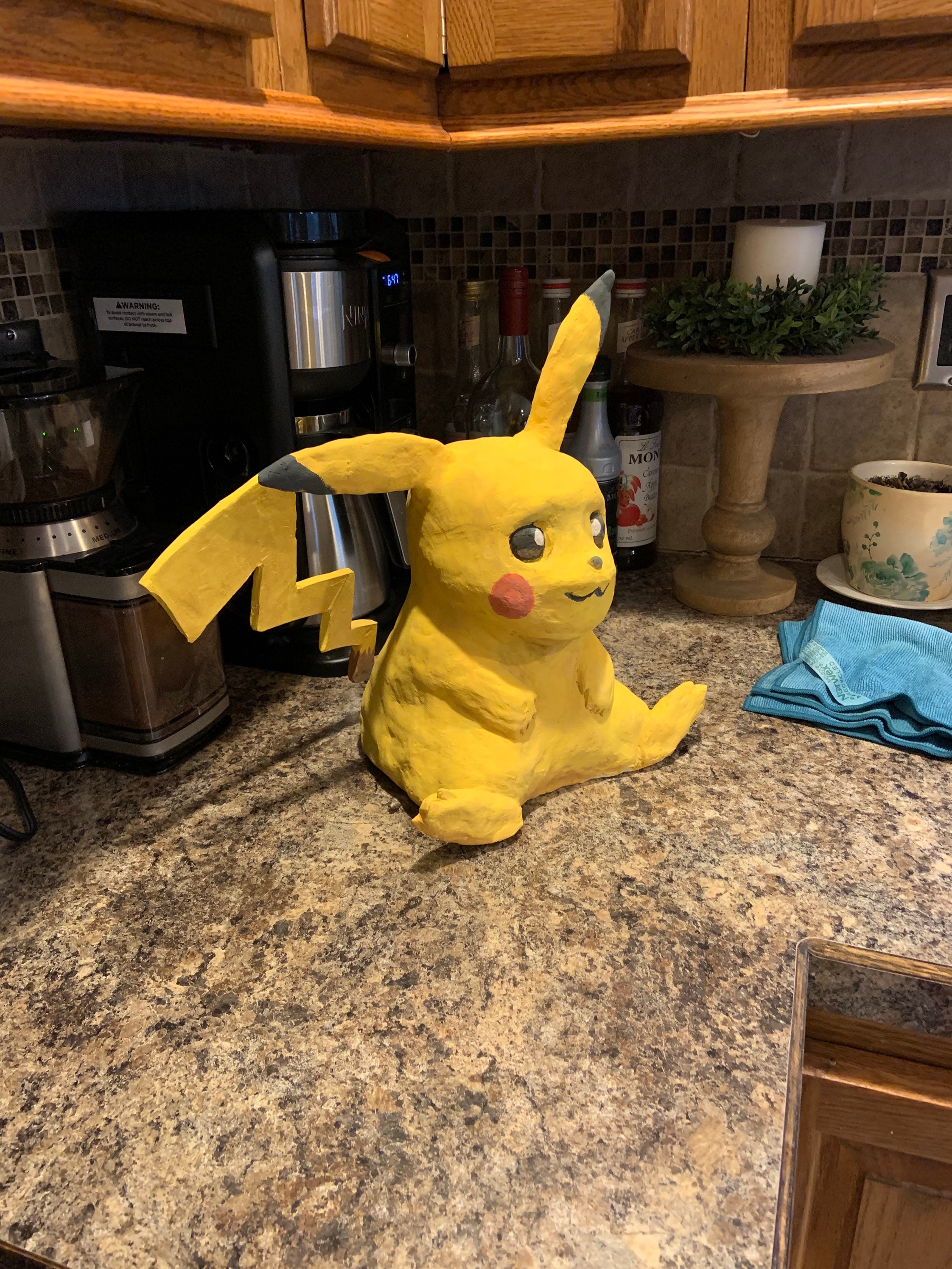 Pikachu Sculpture Handmade Only 1 - Etsy