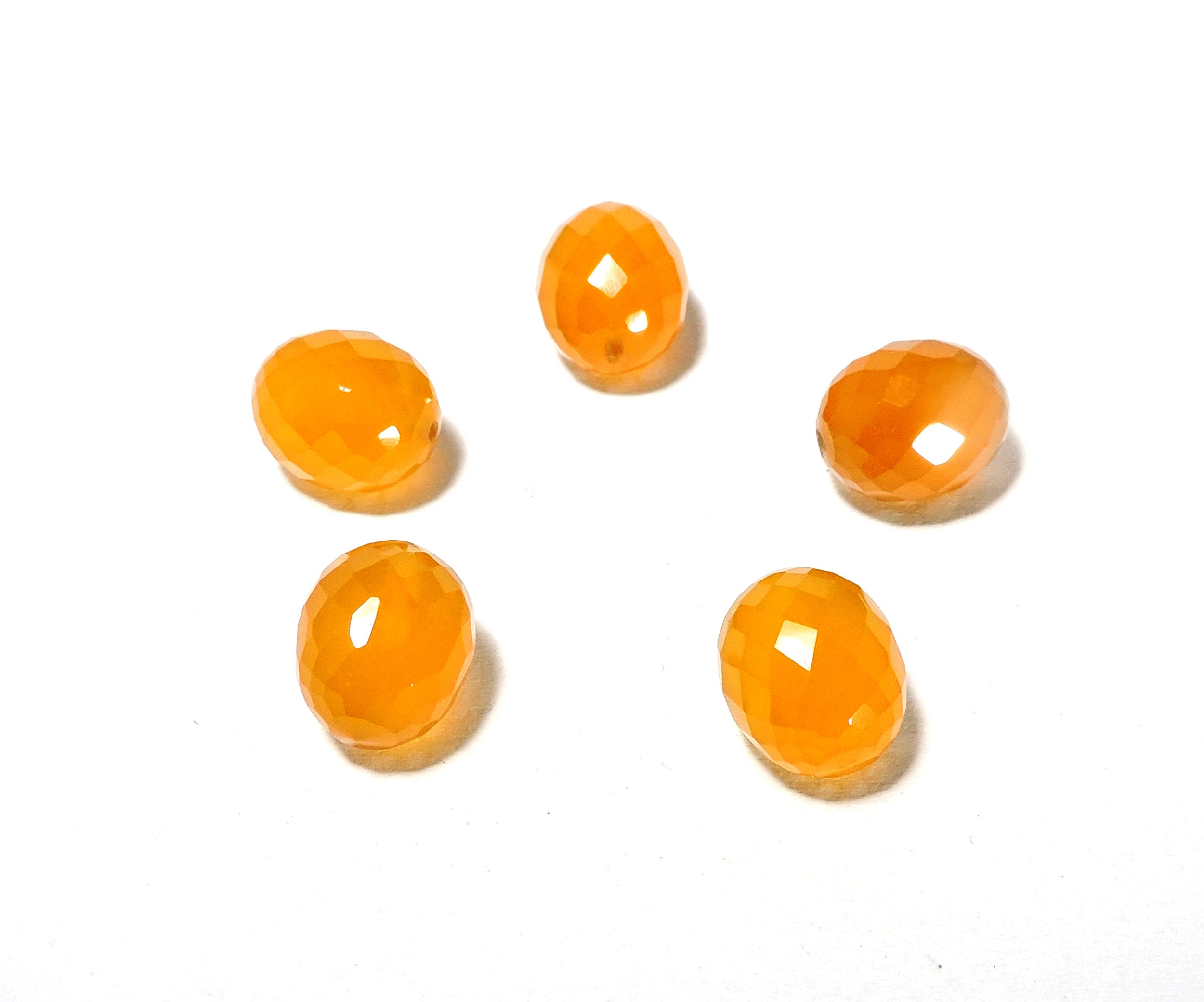 5 Pieces Natural Yellow Chalcedony Gemstone 12x10mm Faceted | Etsy