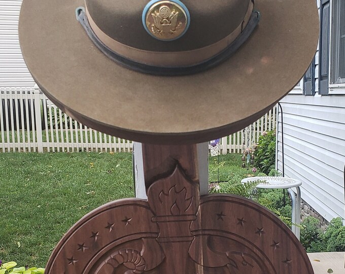 Army Drill Sergeant Hat Rack With Badge - Etsy