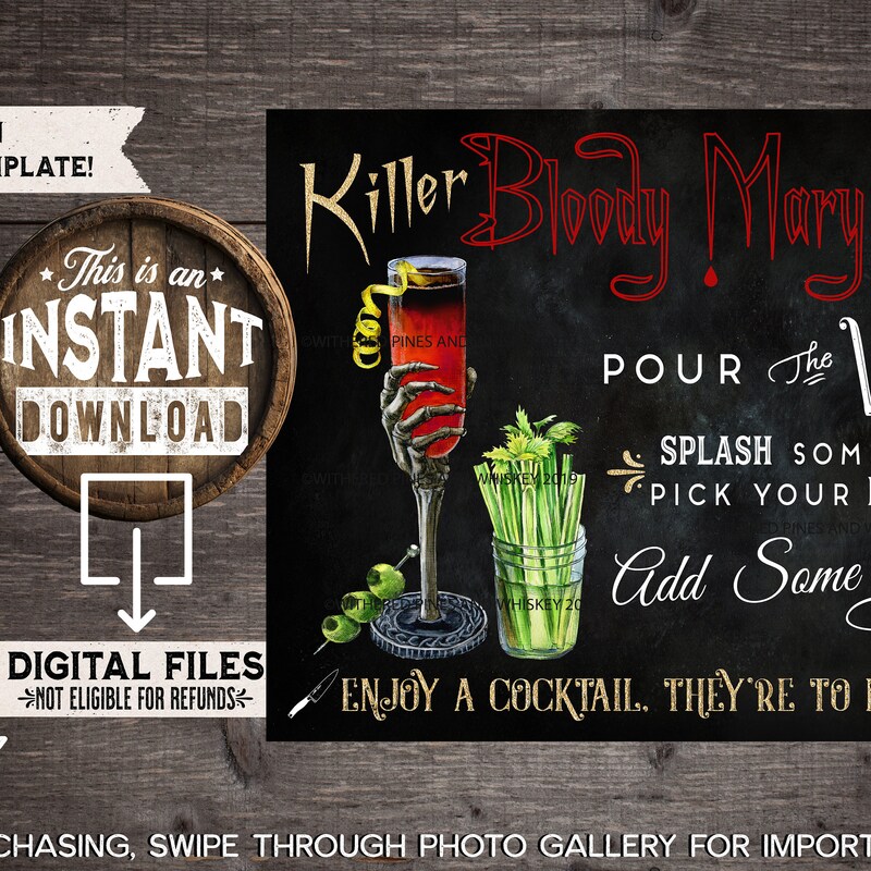 Bloody Mary Sign - Etsy