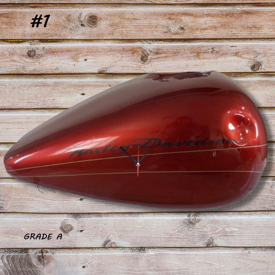 Harley Davidson Gas Tank Wall Clock Hand-made / Man Cave / Office GRADE ...