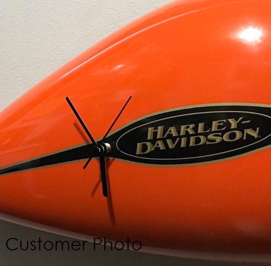 Harley Davidson Gas Tank Wall Clock Hand-made / Man Cave / Office GRADE ...