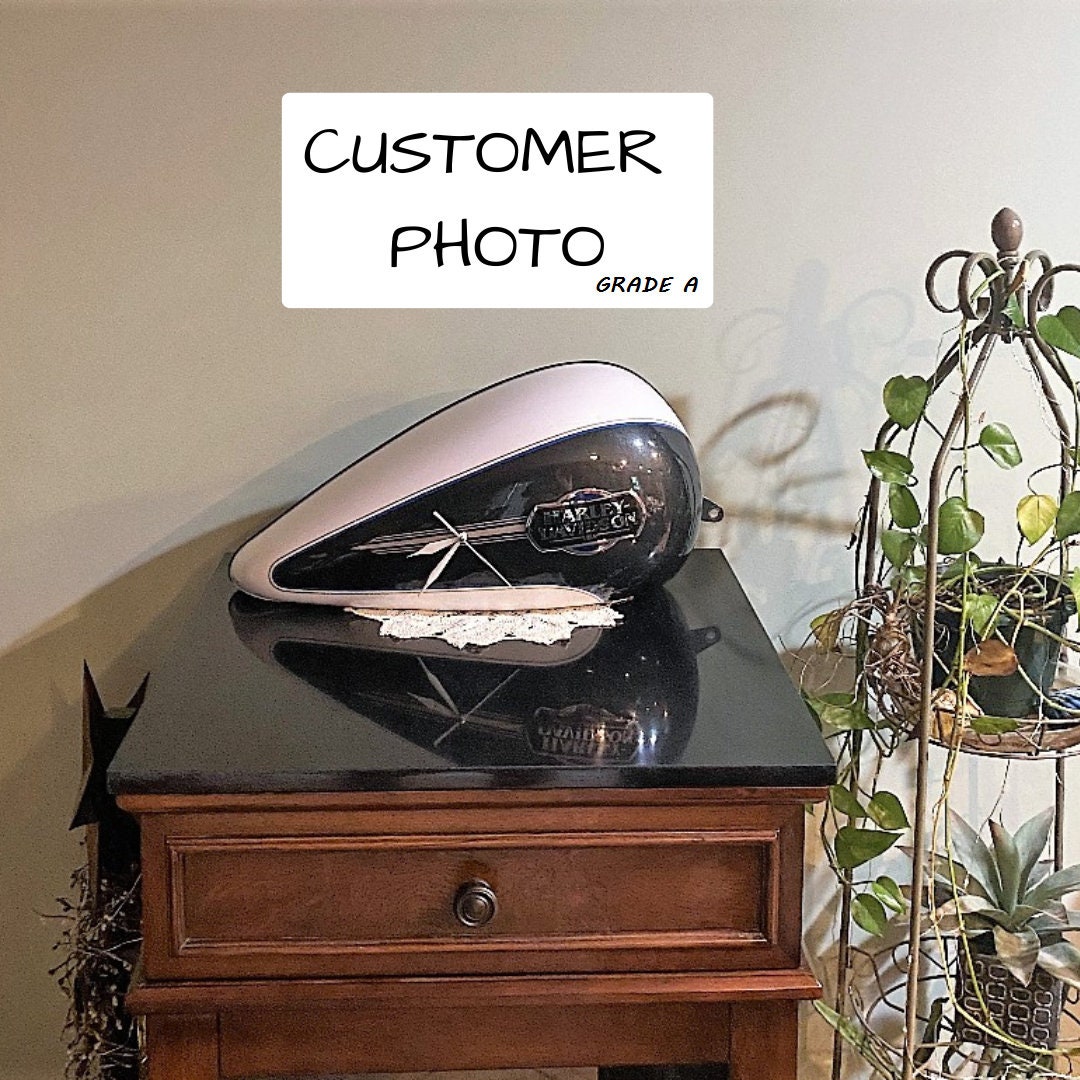Harley Davidson Gas Tank Wall Clock Hand-made / Man Cave / Office GRADE ...