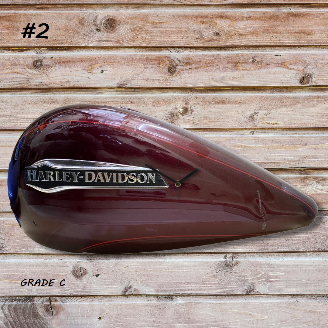 Harley Davidson Gas Tank Wall Clock Hand-made / Man Cave / Office GRADE ...