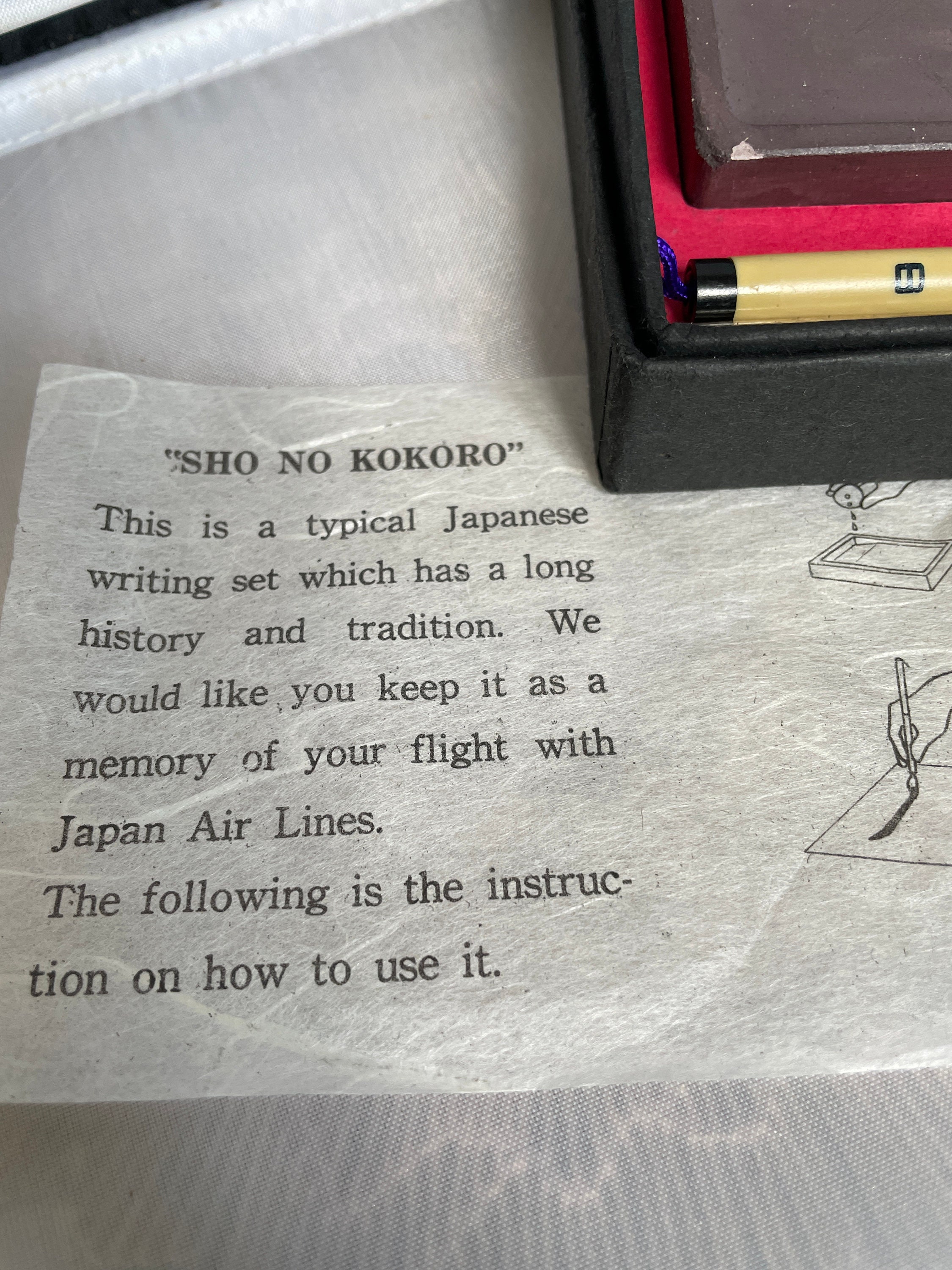 Vintage Sho No Kokoro Typical Japanese Writing Set - Etsy