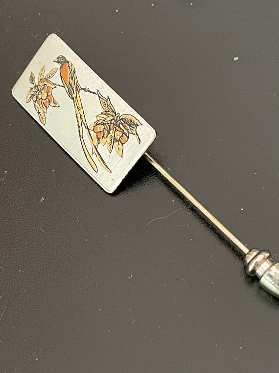 Rare and Vintage Reed and Barton Damascene Stick Pin … - Gem