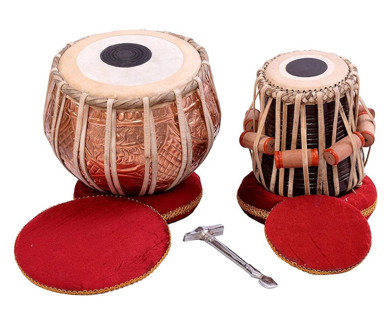 Tabla Drum Set By Sai Musicals Professional 2 5 Kg Copper Etsy