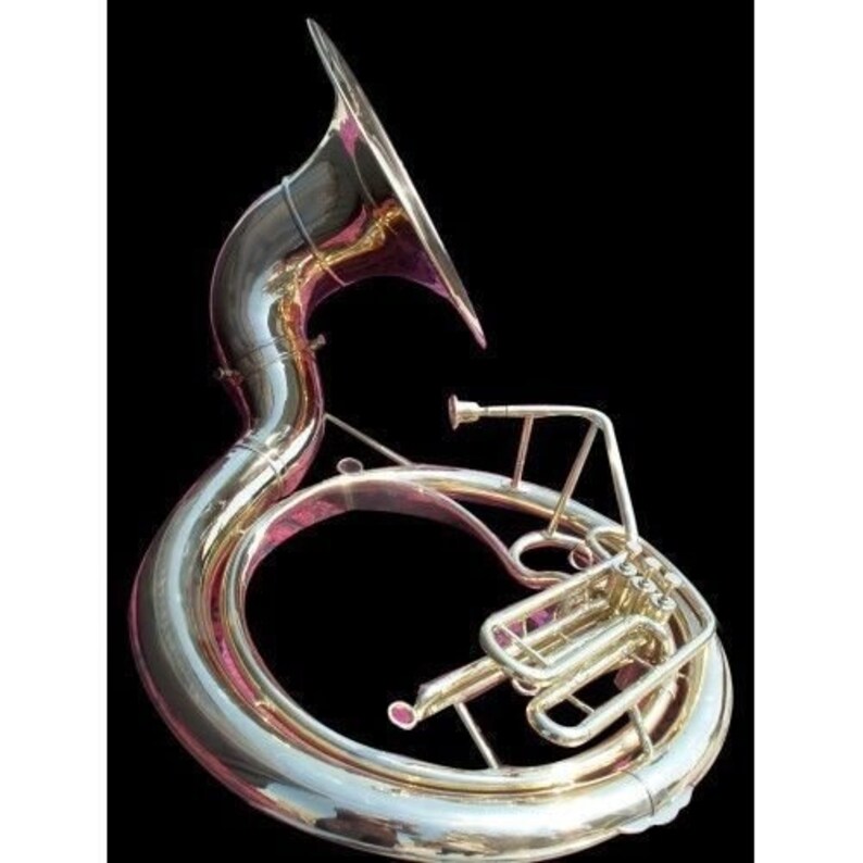 Queen Brass Sousaphone 24 Valve Big Sousaphone Fast W/case Silver - Etsy