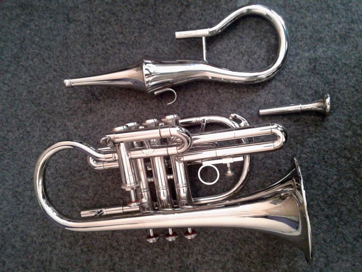 New Silver Bb Echo Cornet With Free Hard Case mouthpiece - Etsy