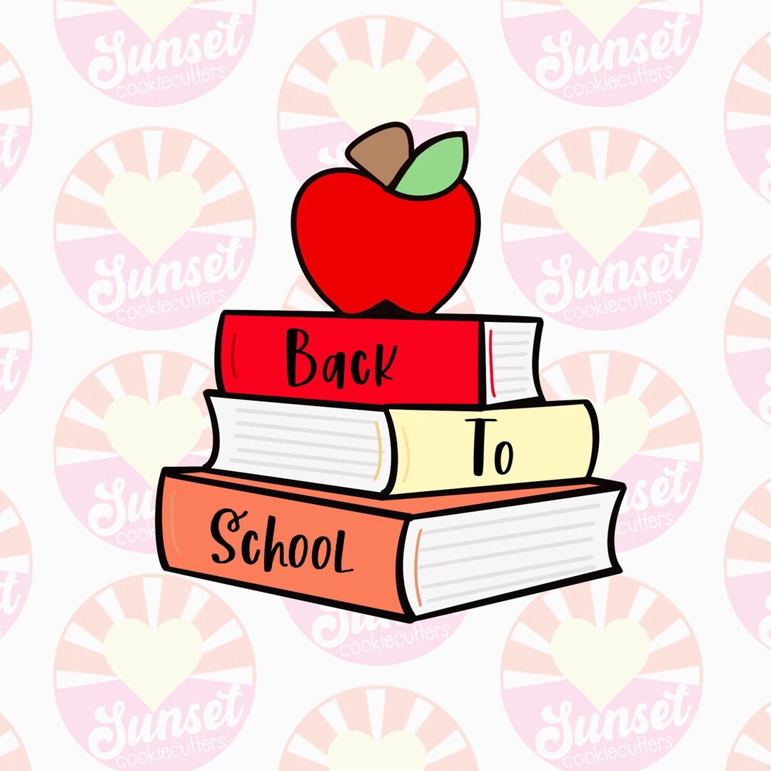 Books Cookie Cutter/book Stack Cookie Cutter - Etsy