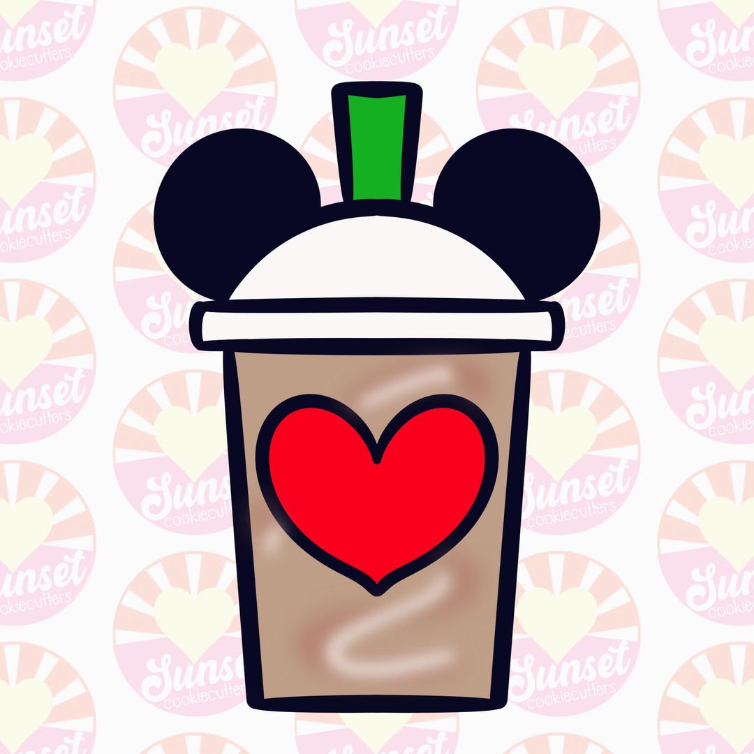 Coffee Cup With Ears Cookie Cutter: Valentine's Day Treat - Etsy