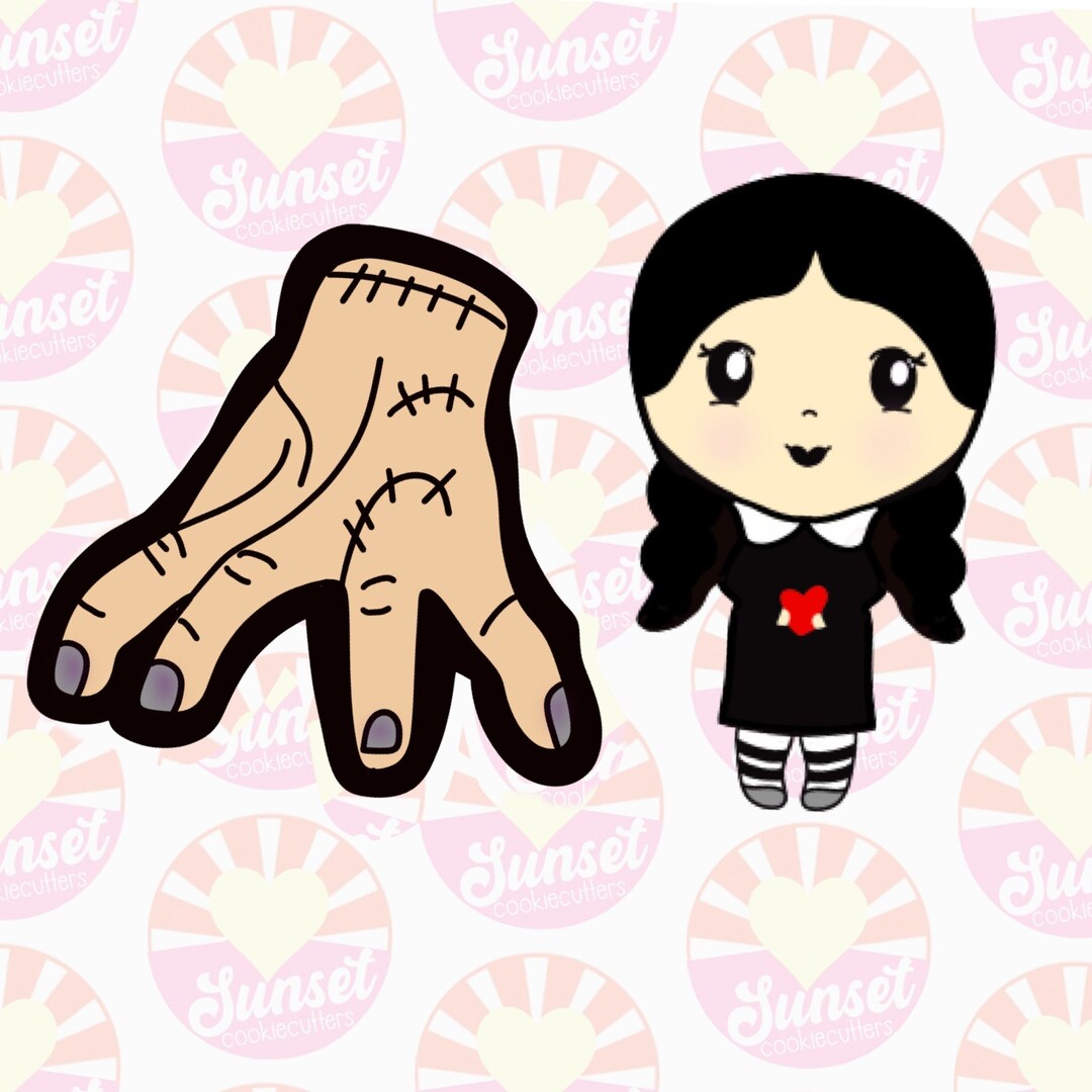 Girl and Hand 2piece Cookie Cutter Set - Etsy