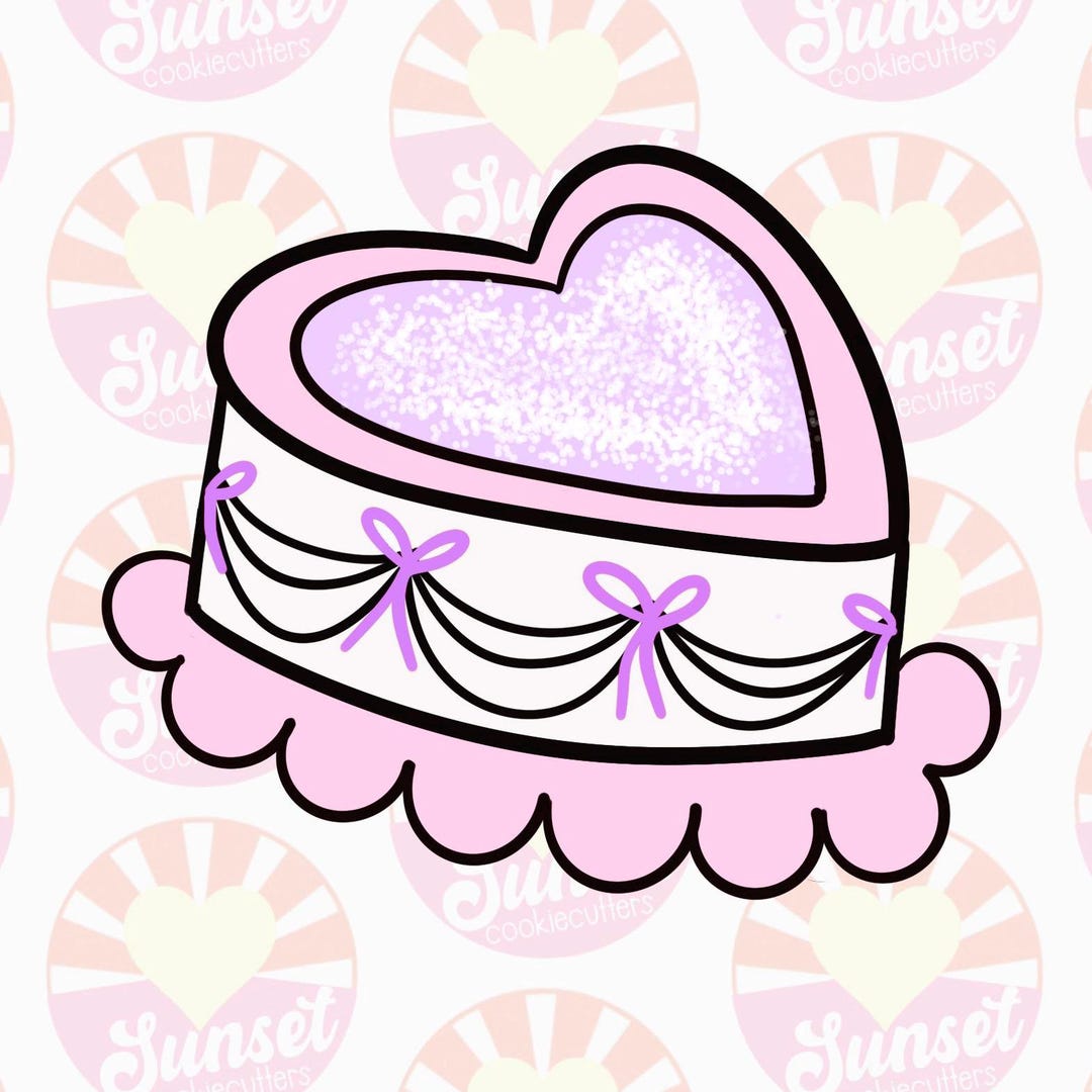 Heart Cake Cookie Cutter - Etsy