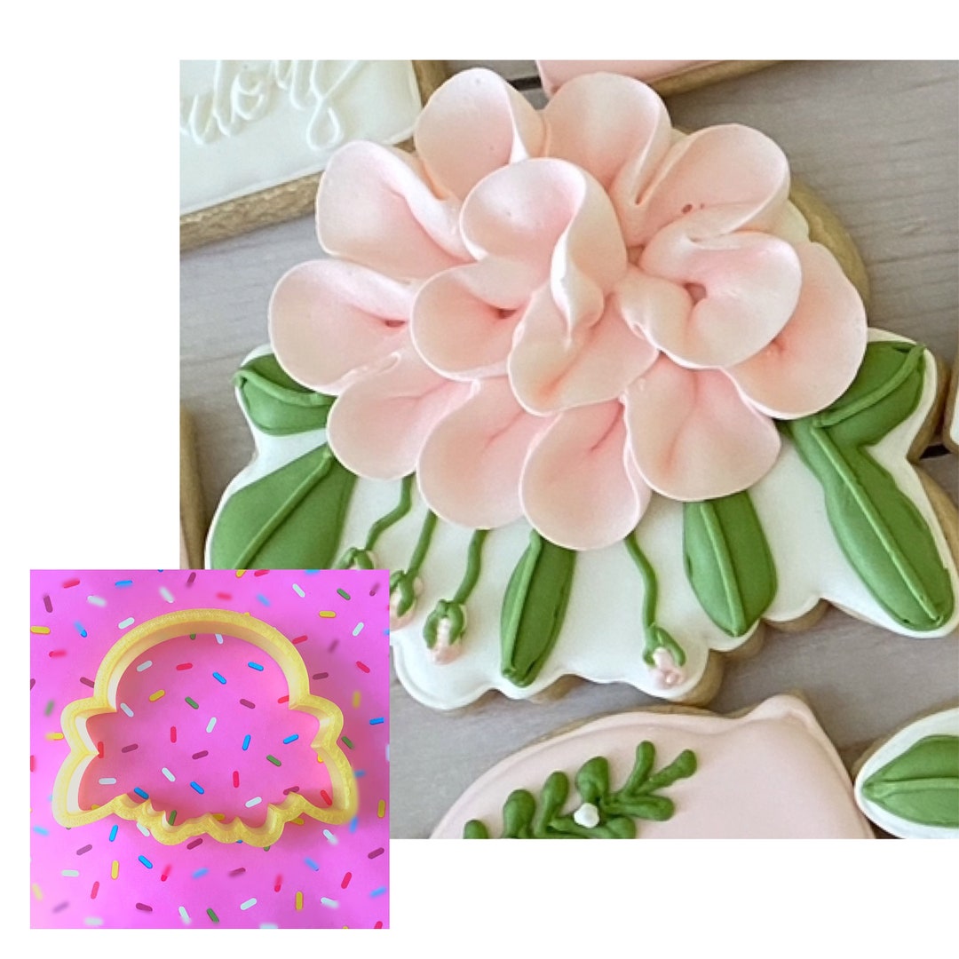 Flower Leaves Plaque Cookie Cutter - Etsy