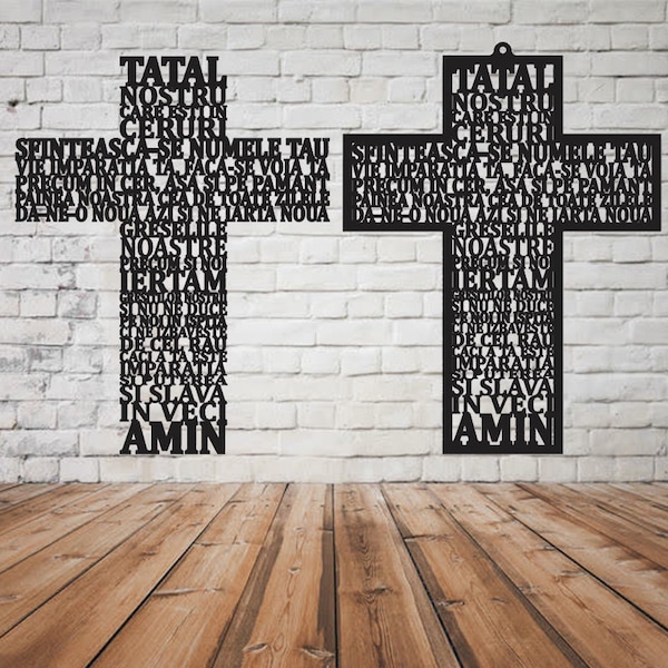 Our Father Cross Svg - Etsy