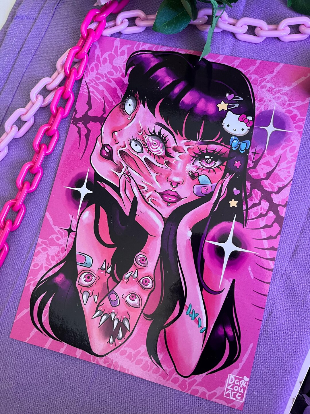 Tomie Pink A4 Print - Etsy