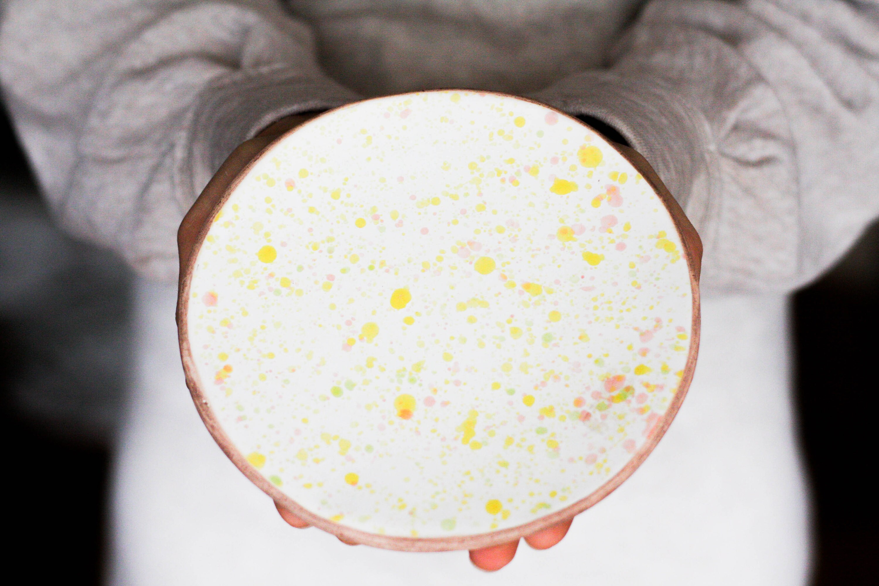 Dotted Color Plate Small Plate Pottery Plates Ring Plate - Etsy