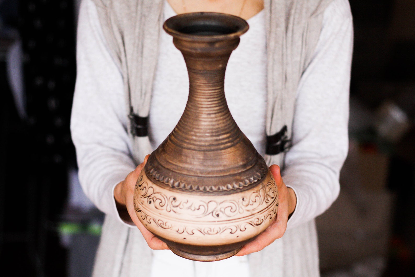 Rustic Vase Ceramic Vase Pottery Vase Floral Vase Table Decor - Etsy