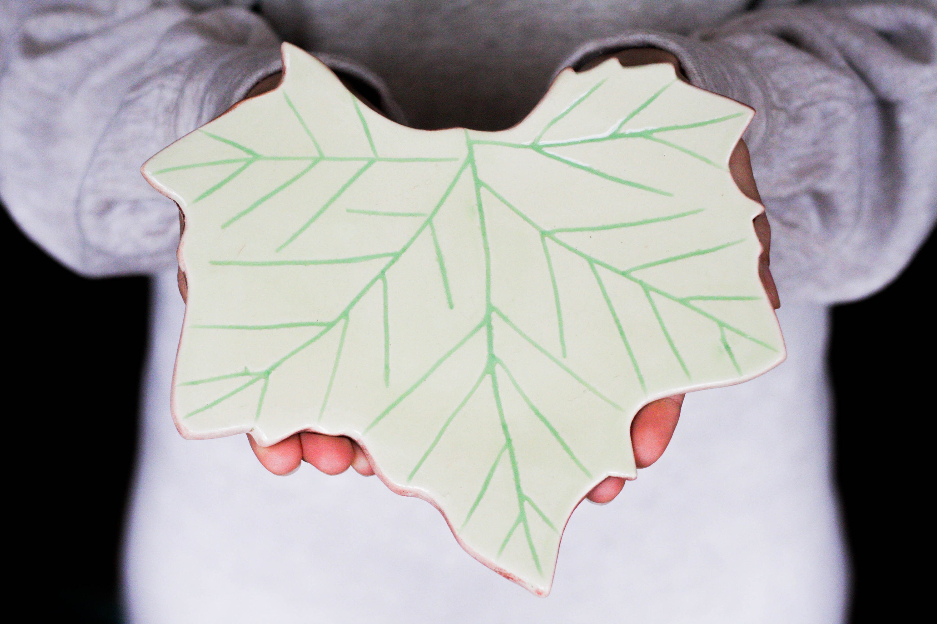 Maple Leaf plate Nature plate Forest plate Pottery plate | Etsy