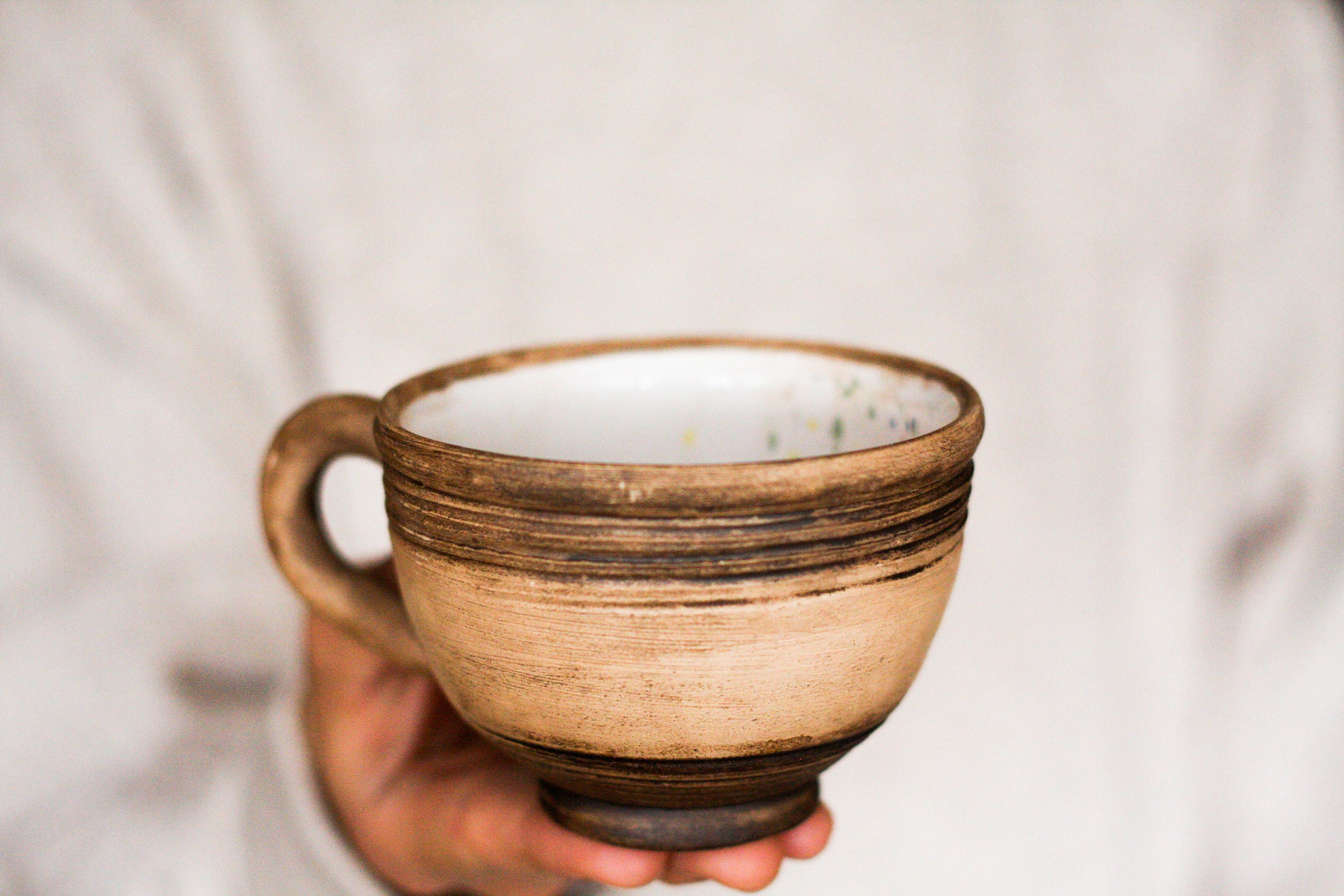 Dotted mug Coffee mug Pottery mug Ceramic cup Tea cup Ethnic | Etsy