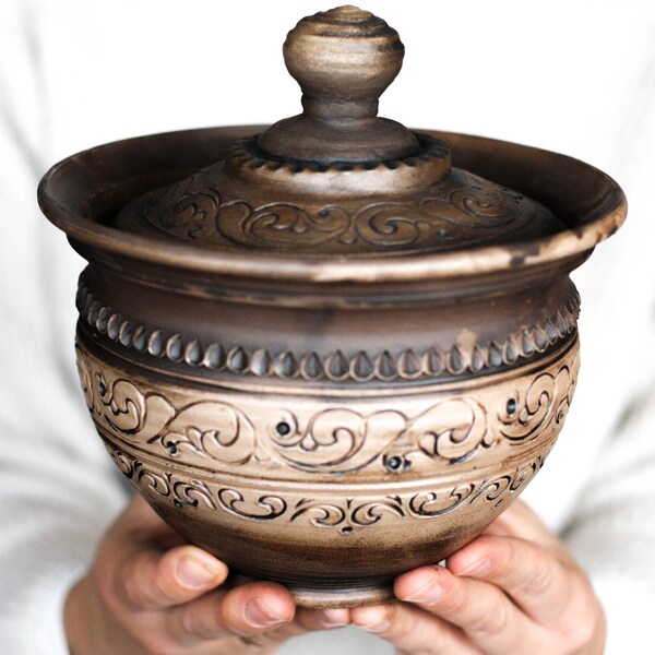 Lidded Pottery - Etsy