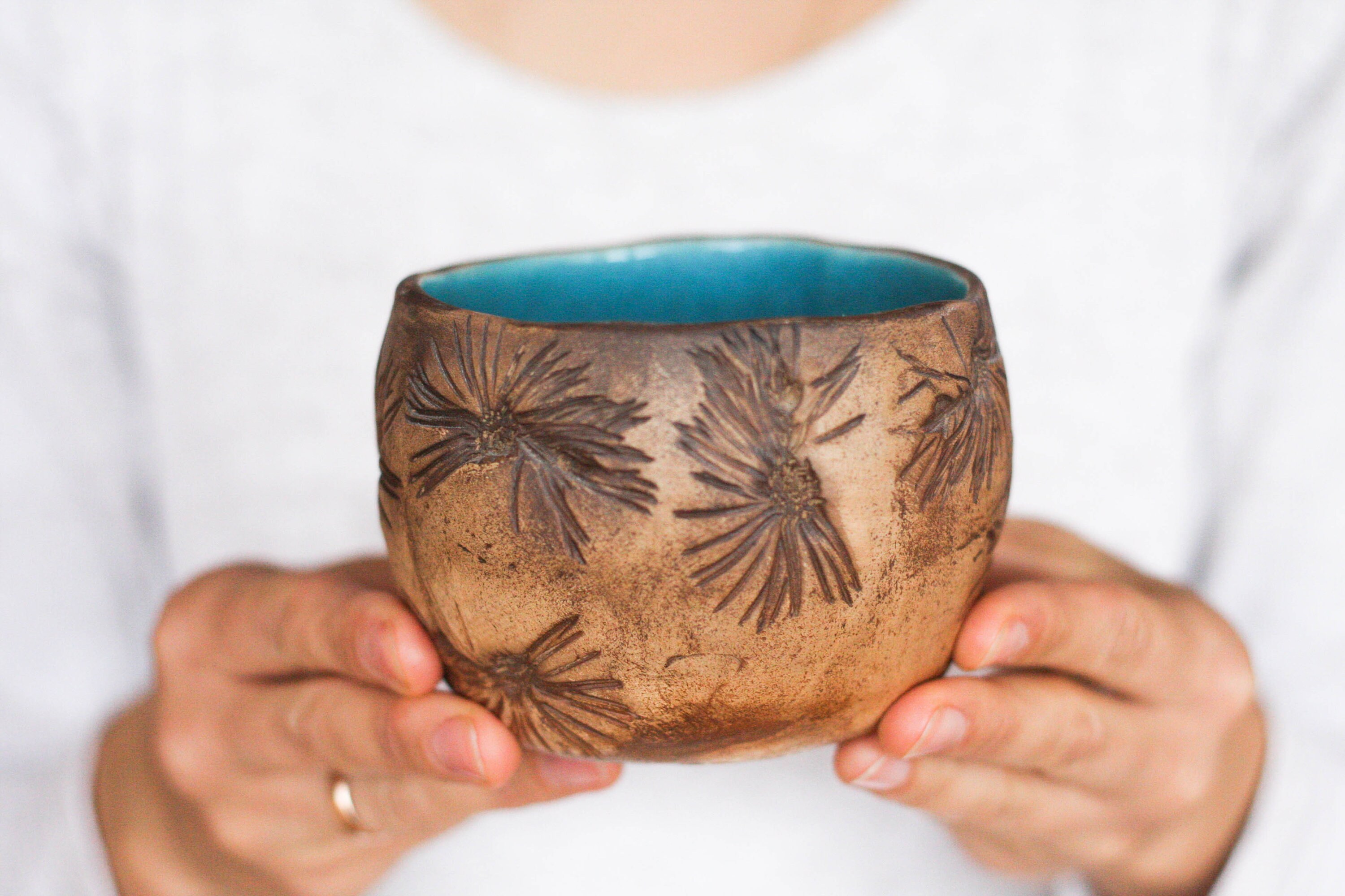 Blossom Bowl Handmade Bowl Flower Bowl Floral Bowl Ceramic - Etsy