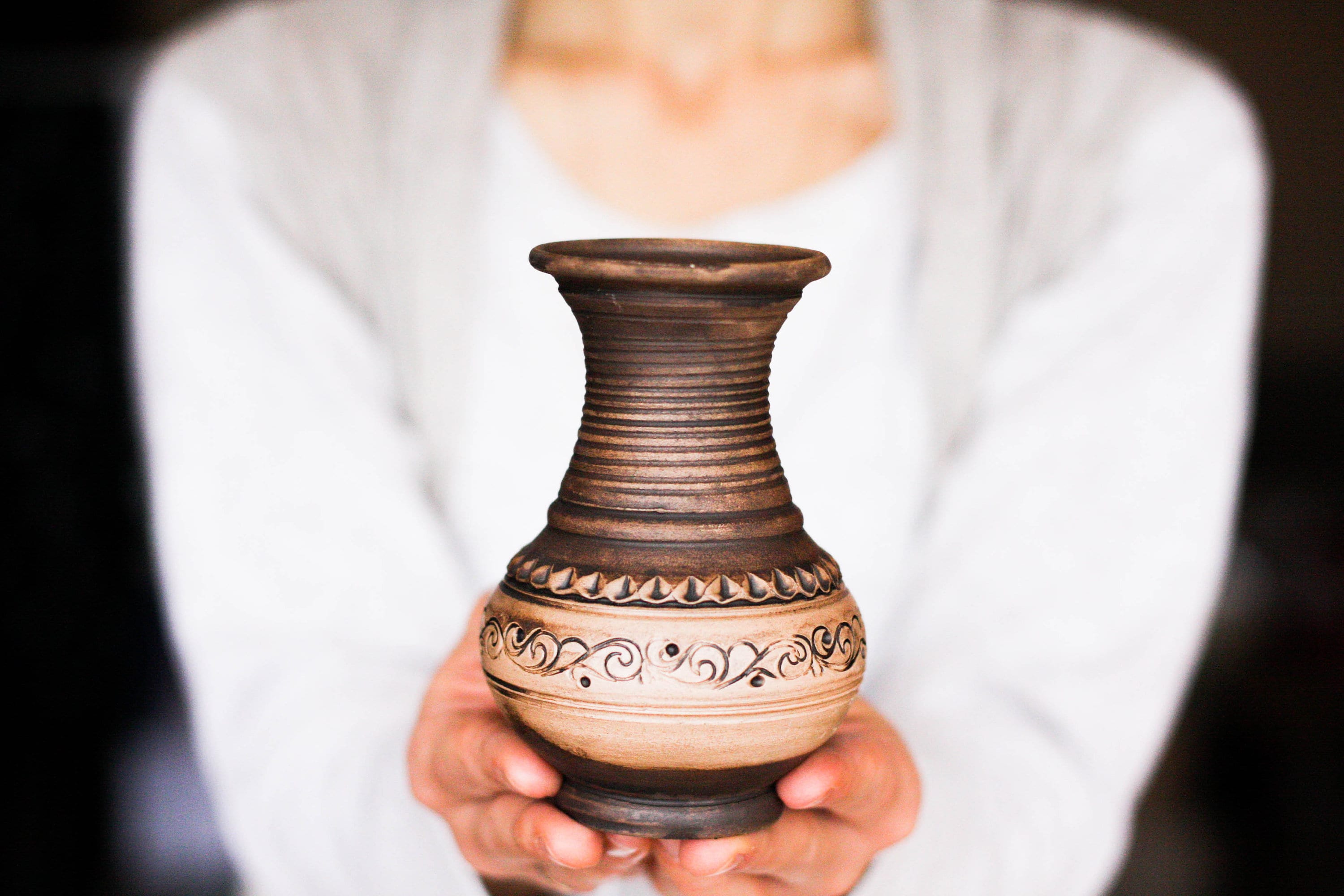 Rustic vase Ceramic vase Pottery vase Floral vase Table decor | Etsy
