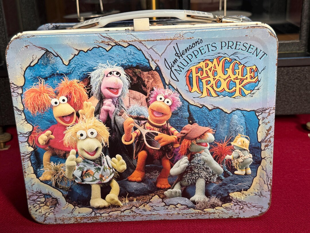 Vintage 1984 Fraggle Rock Metal Lunch Box Jim Henson Muppets - Used ...