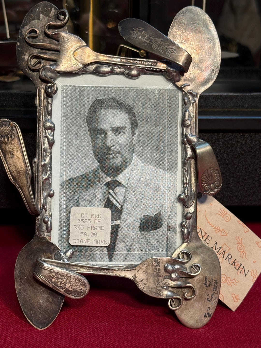 Diane Markin Upcycled Silverware Picture Frame, 1993 Folk Art - Etsy