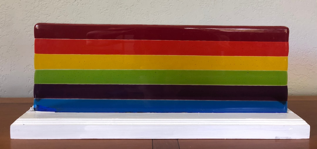 Rainbow Glass Art - Etsy