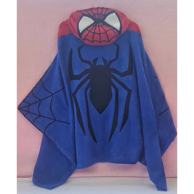 Spiderman Kids Hooded Bath Towel Handmade Extra Large - Etsy