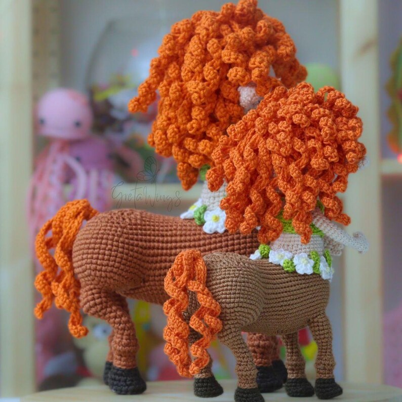 Centaur Crochet Pattern PDF, Amigurumi Fantasy Doll, Mythical Creature ...