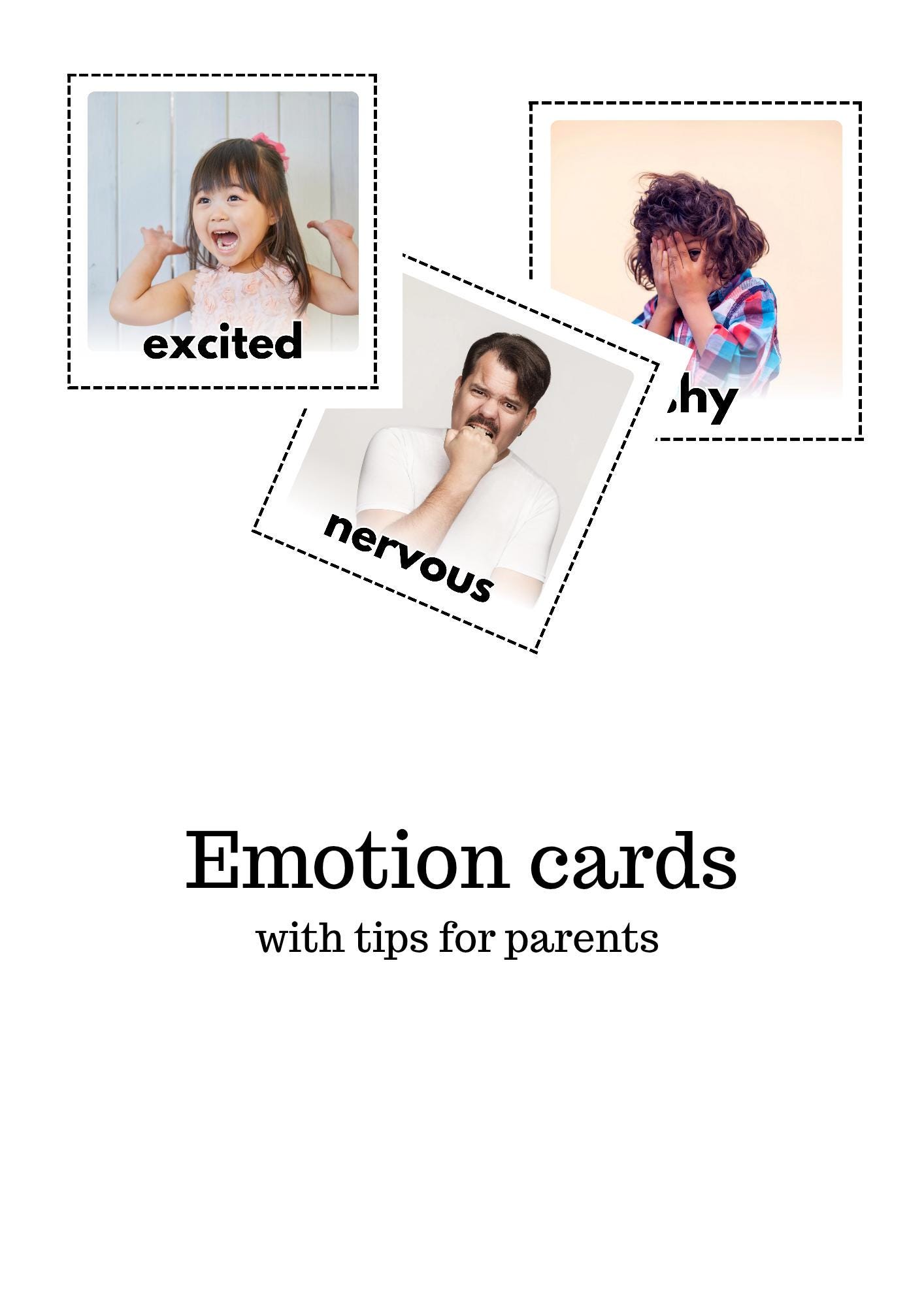 24 Montessori Emotion Flashcards for Toddlers |printable Feelings Cards ...