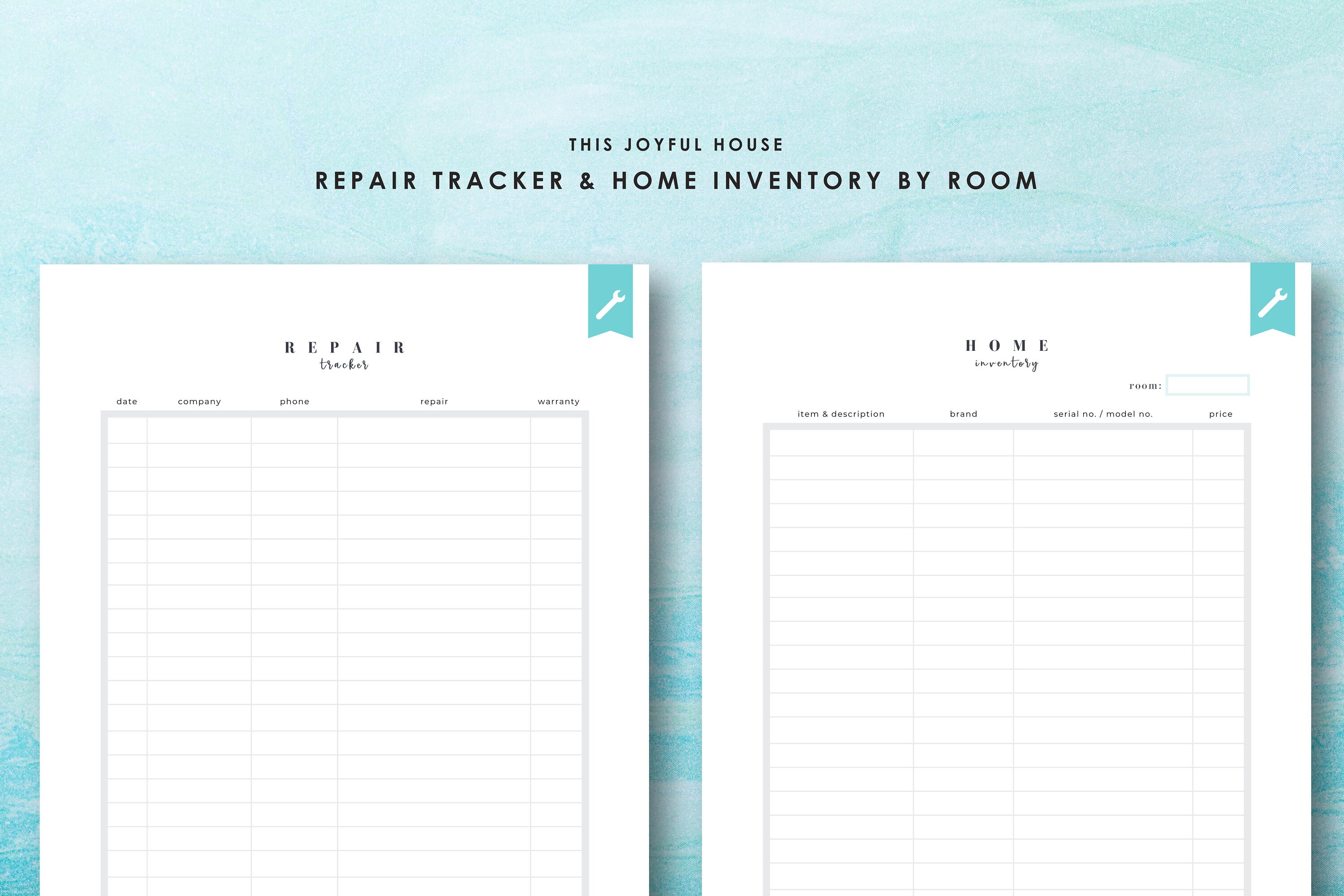 Home Management Maintenance Tracker and Project Planner | Etsy