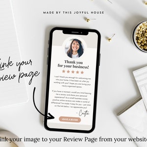 Client Review Request for Professional Organizers | Text Message ...