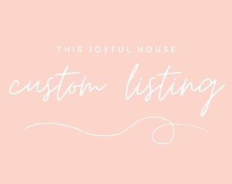 Custom Order Listing | Etsy