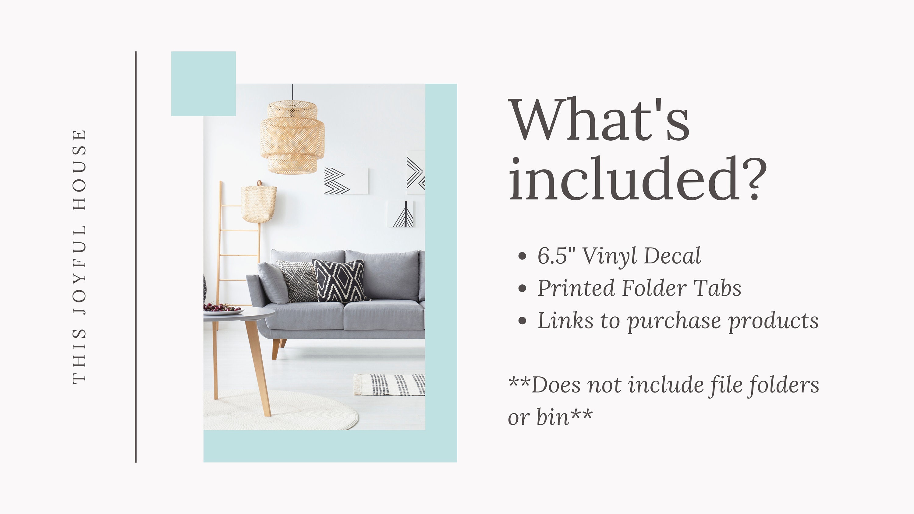 Home Records Decal & Printed Tabs ONLY Home Bin Family | Etsy