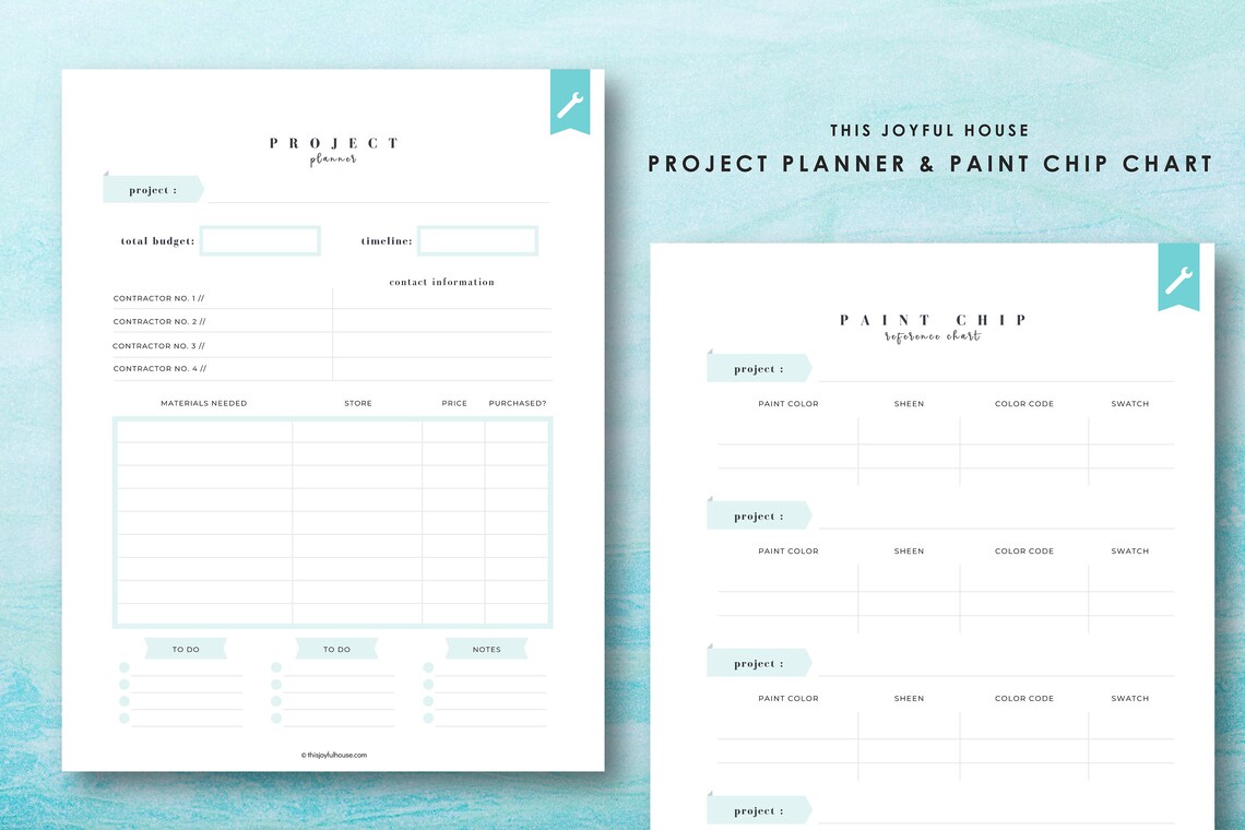 Home Management Maintenance Tracker and Project Planner | Etsy