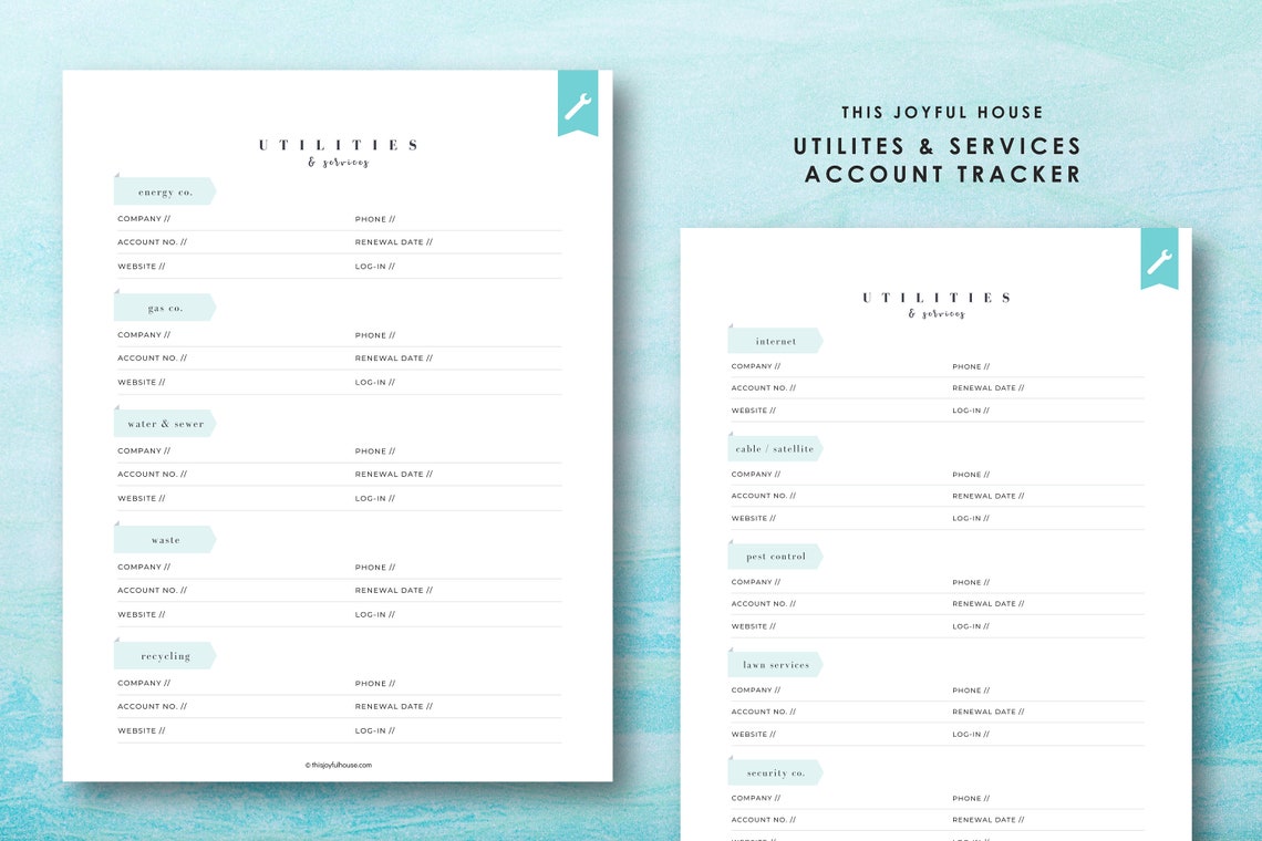 Home Management Maintenance Tracker and Project Planner | Etsy