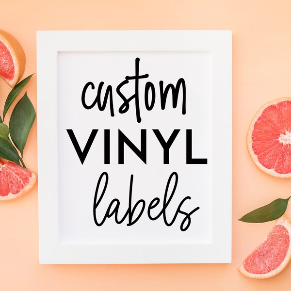 Vinyl Labels - Etsy