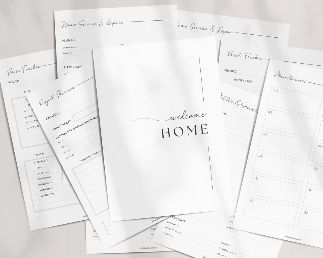 Realtor Client Gift | Welcome Home Gift | Home Management Planner - Etsy